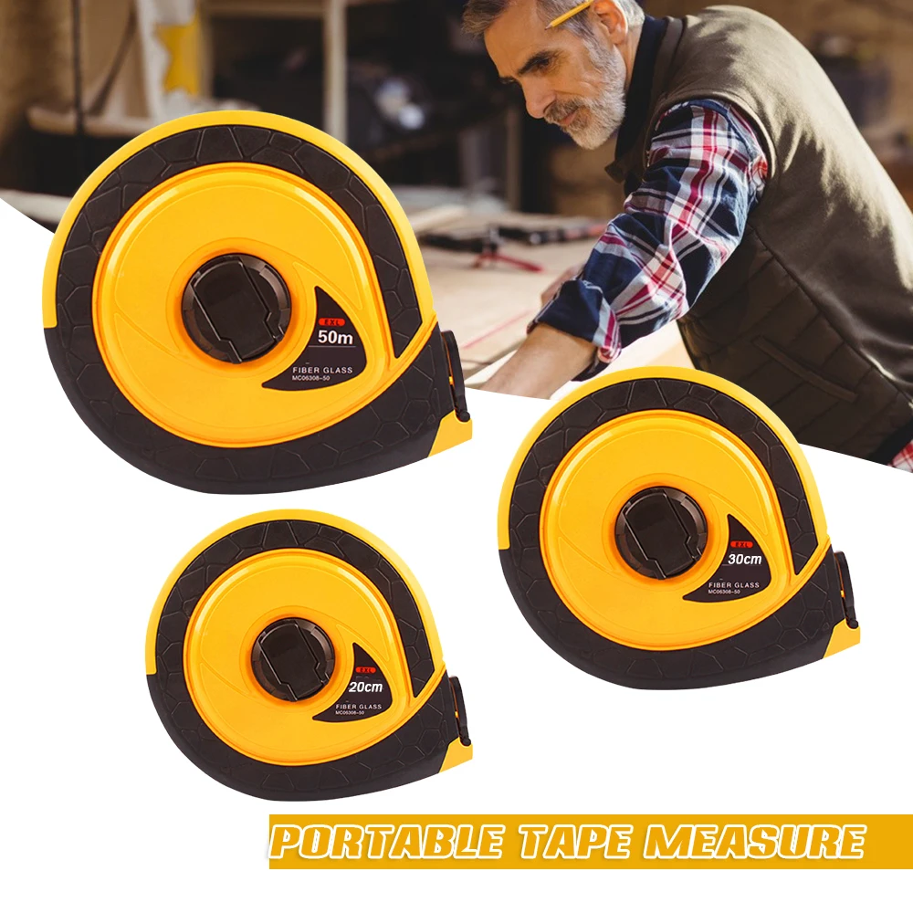 Large Measure Tape Waterproof Retractable Plastic Measuring Roulette ...