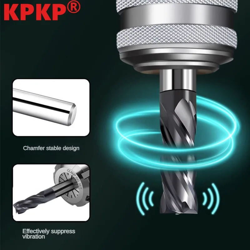 HRC60U-groove-4-blade-tungsten-steel-hard-alloy-milling-cutter-for ...