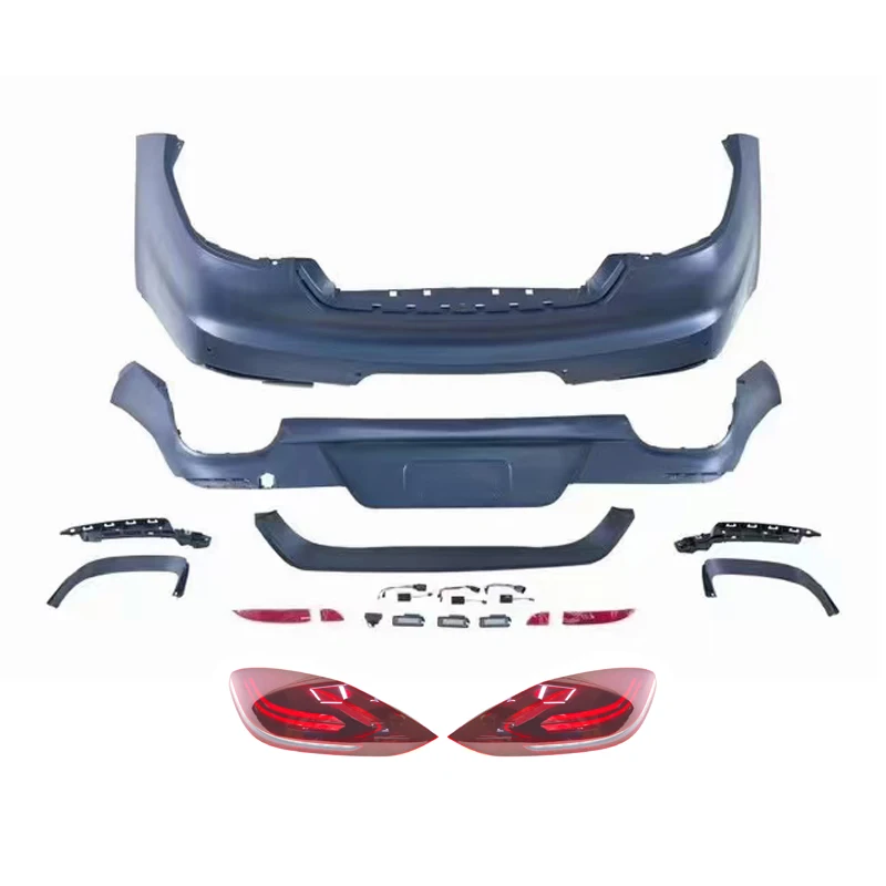 Car-Rear-Bumper-With-Taillight-For-Porsche-Panamera-970-1-2011-2013 ...