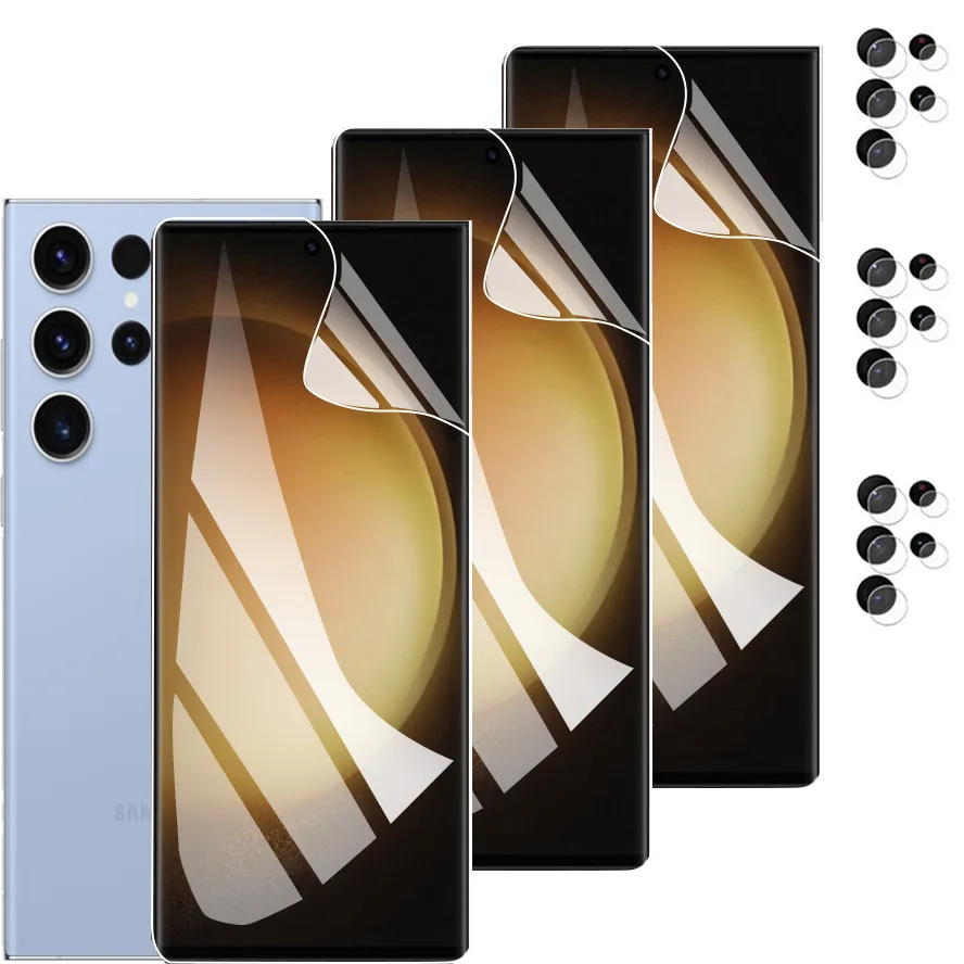 갤럭시s23용 전화 액세서리 울트라 하이드로겔 필름 삼성 S23 울트라 소프트 글라스 삼성s23 울트라 스크린 프로텍터 삼성s23 플러스 보호 필름 삼성s23 울트라