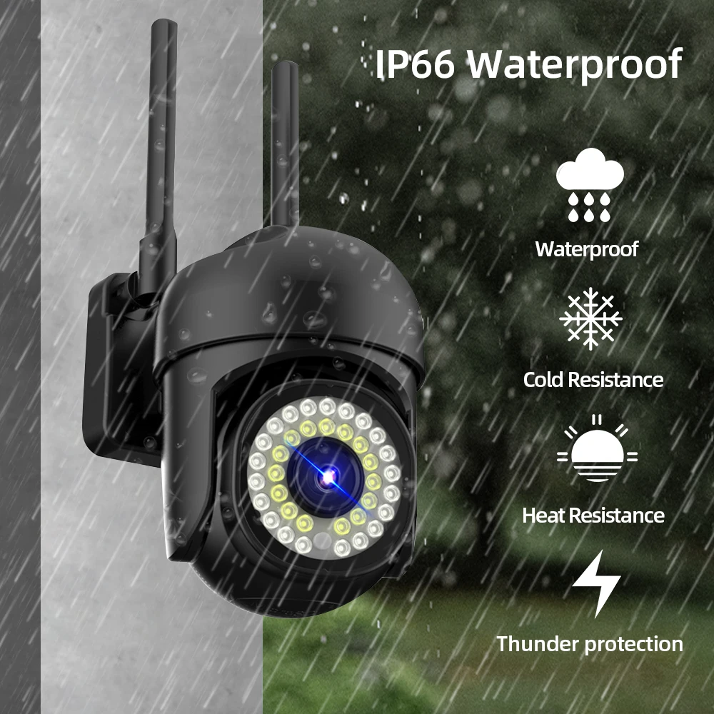 Full Color Video Camera 5G Wifi Security 5MP PTZ HD CCTV IP Outdoor ...