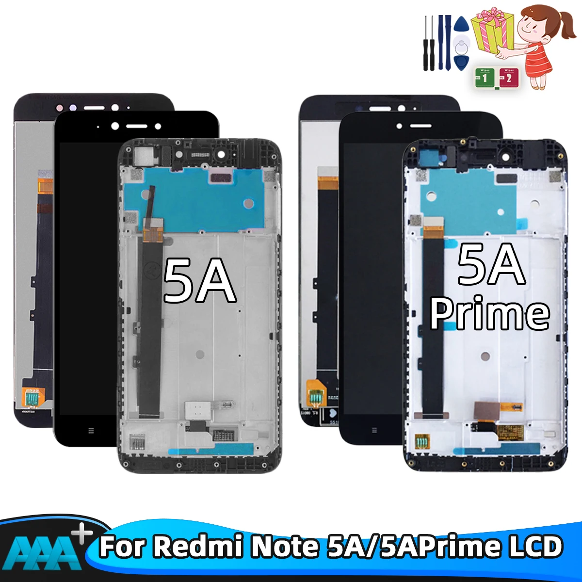 100-Tested-LCD-For-Xiaomi-Redmi-Note-5A-LCD-Display-Touch-Screen-Sensor ...