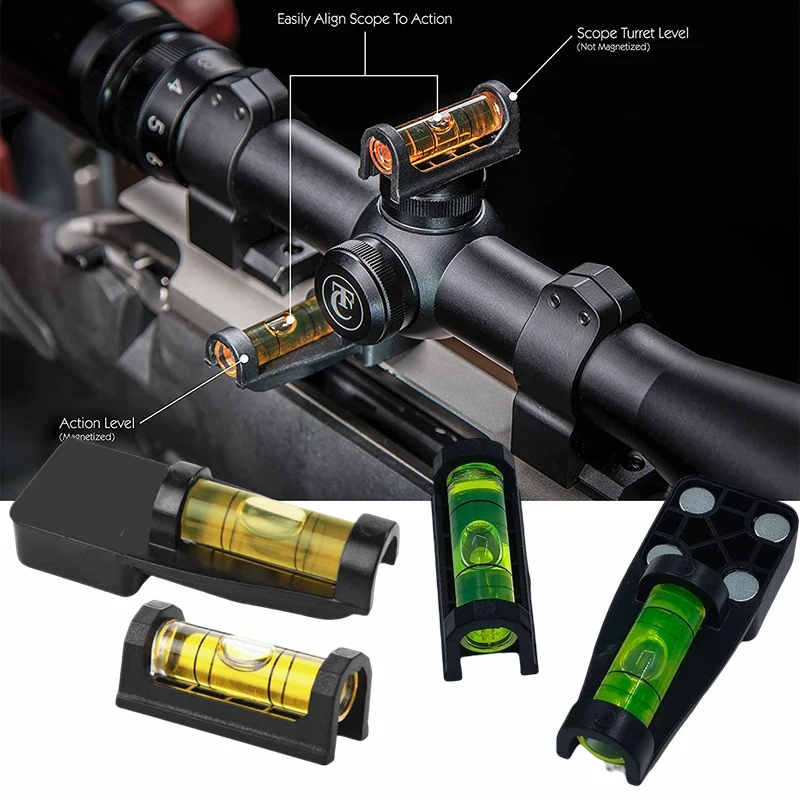 Tactical 2Pcs Magnetic Gunsmith Bubble Level Scope Mounting Maintenance ...