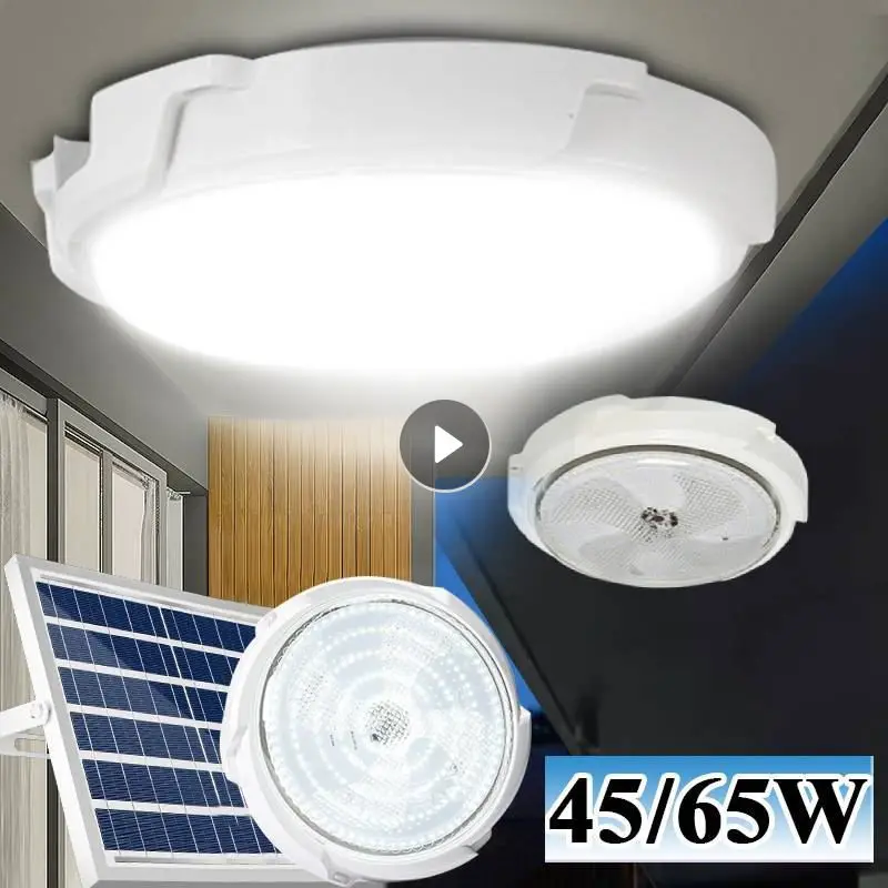 LED-Solar-Ceiling-Light-Outdoor-Indoor-Solar-Lamp-Dimmable-Panel-Lamp ...