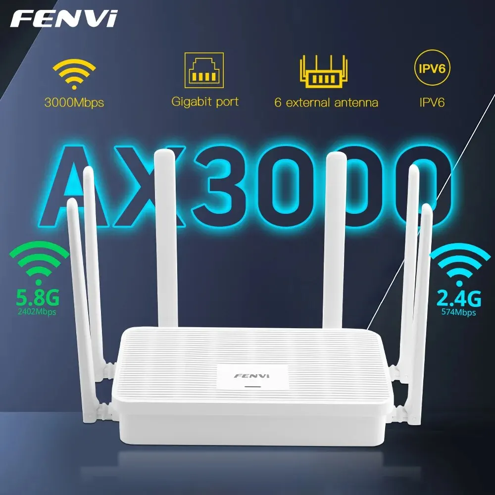 Fenvi-ax3000-wifi6-router-gigabit-2-4g-5ghz-802-11ax-drahtloser-signal ...