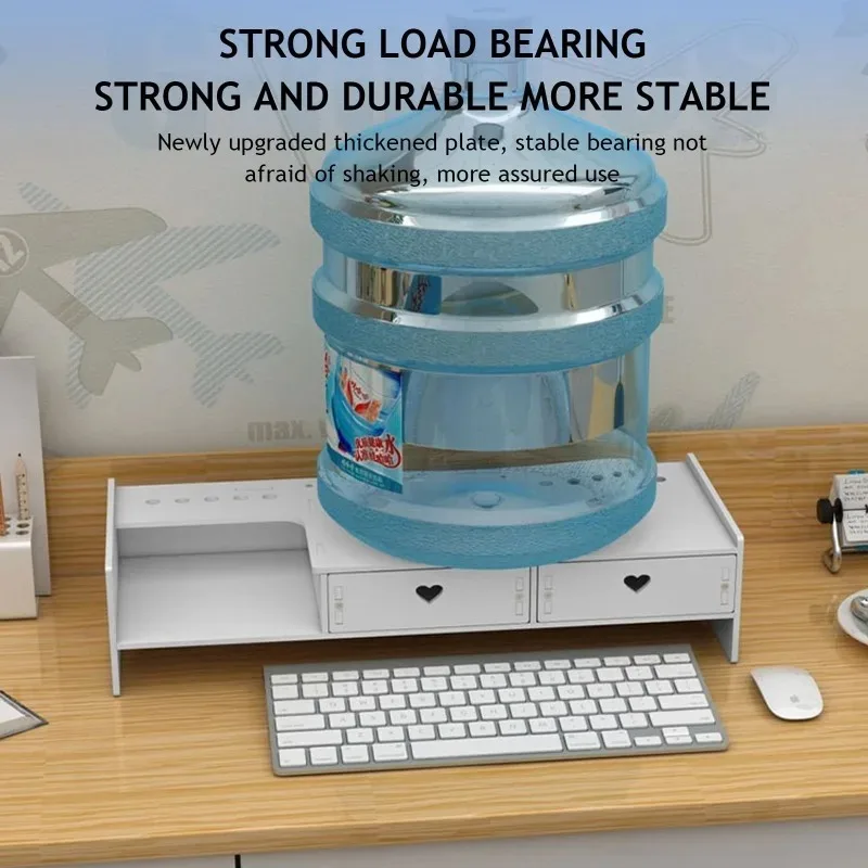 Survival Tool Axe Computer Desk Stand With Drawer - Monitor Riser With ...