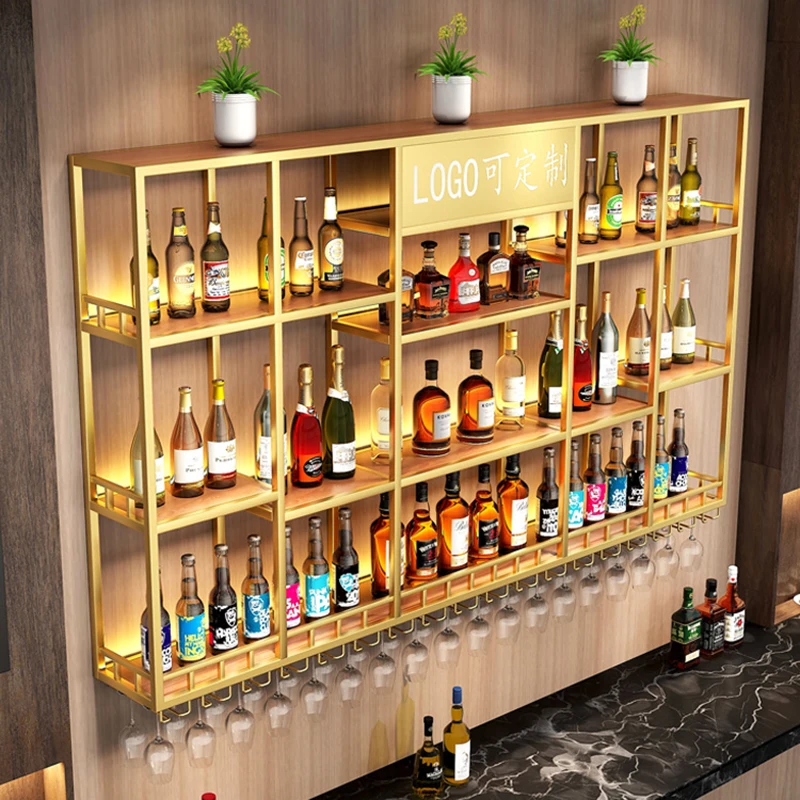 Display-Storage-Bar-Cabinet-Salon-Liquor-Metal-Restaurant-Cellar-Wine ...