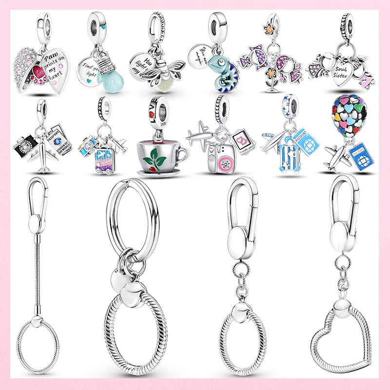Hot-Sale-Keychain-Charm-925-Sterling-Silver-Moments-Keychain-Charm-Fit ...
