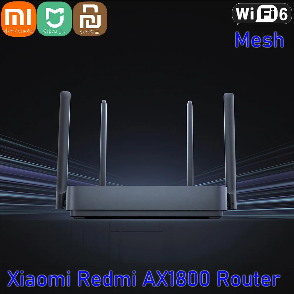 Xiaomi-Redmi-Router-AX1800-Wifi-6-Mesh-WIFI-Gigabit-2-4G-5-0GHz-Dual ...