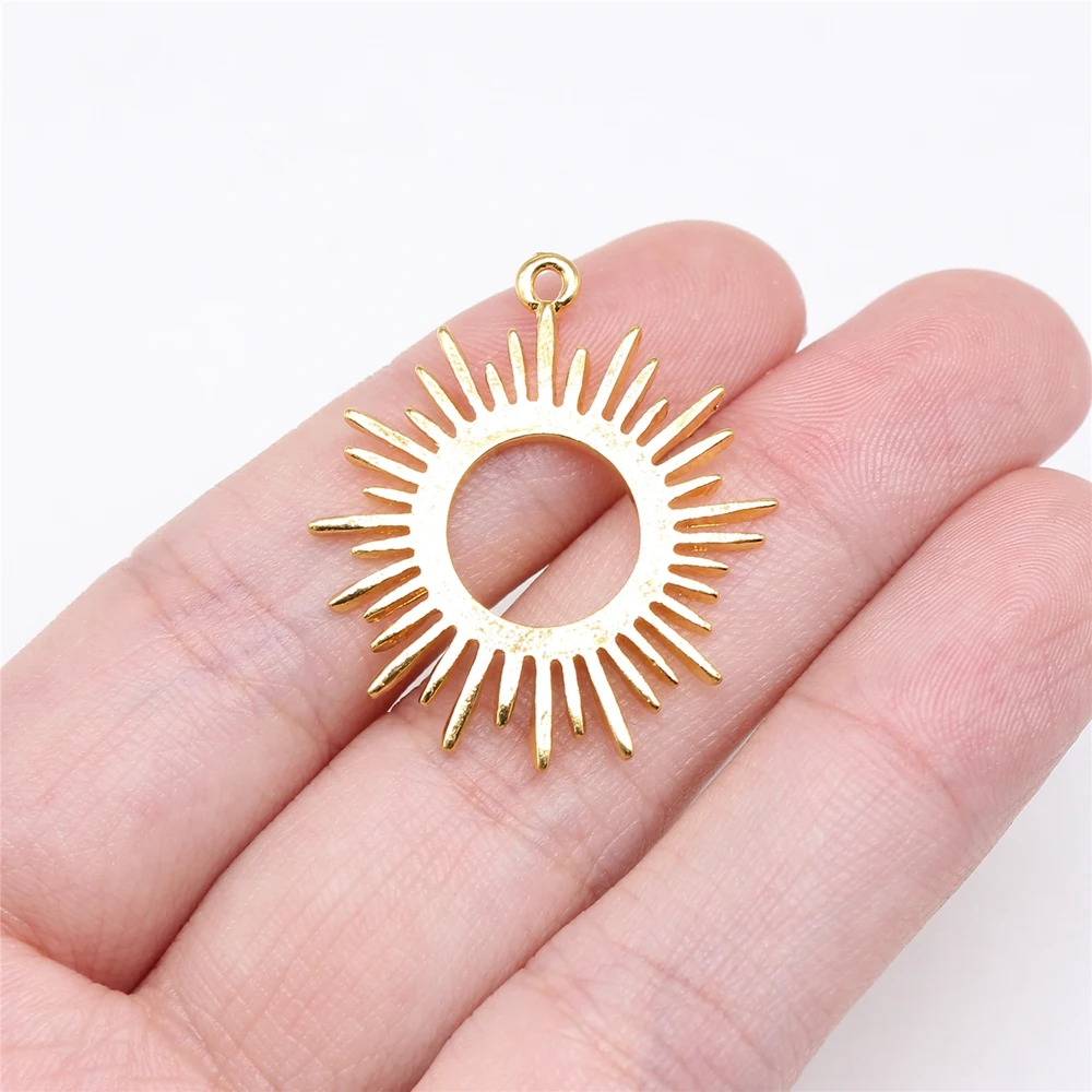 WYSIWYG-dijes-de-Sol-para-fabricaci-n-de-joyas-Color-dorado-31x25mm-10 ...