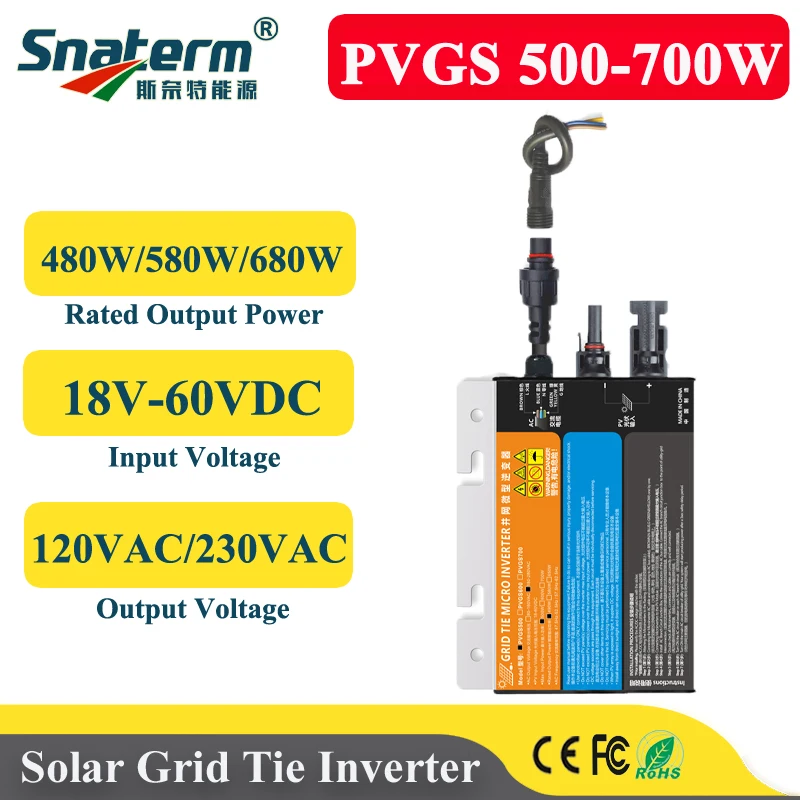 Snaterm-PVGS-500W-600W-700W-MPPT-Solar-Grid-Tie-Micro-Inverter-DC18V ...