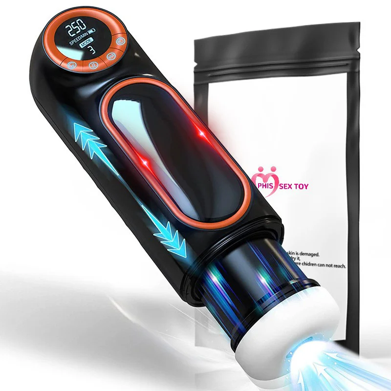 Auto masculino masturbador com display led 10 empurrar 4 sucção 10 ...