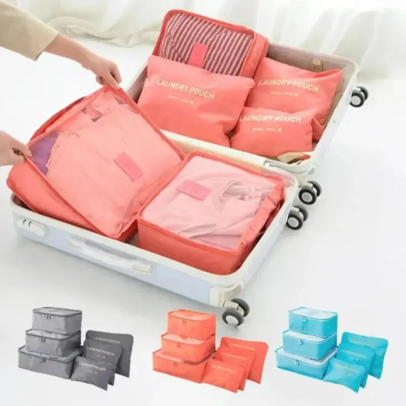 6pcs-Travel-Luggage-Packing-Cubes-Suitcase-Clothes-Storage-Bag-Foldable ...