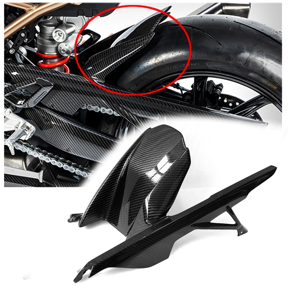 Carbon Fiber Motorcycle Rear Hugger Rear Fender | Carbon Fiber Cover ...