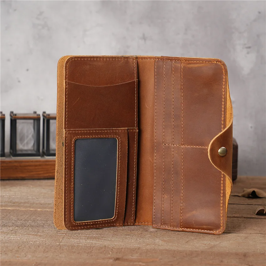 Men-s-Long-Leather-Wallet-Business-Multi-card-Slot-Handheld-Bag-Top ...