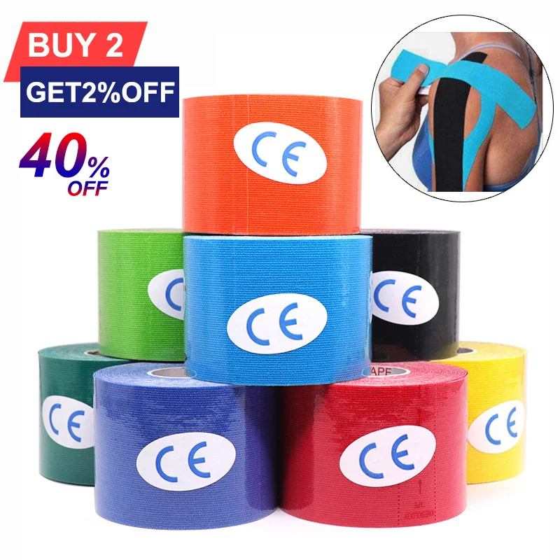 5m-Colourful-Kinesiology-Wrap-Tape-Muscle-Pain-Relief-Waterproof ...