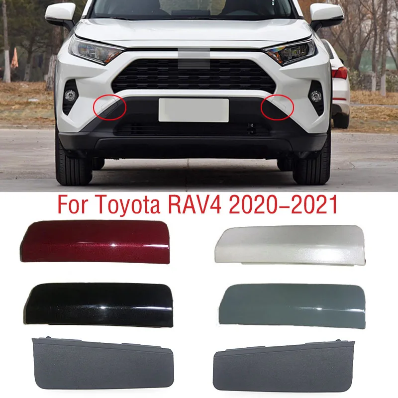 자동차 앞 범퍼 견인 후크 커버, 트레일러 아이 캡 뚜껑, 도요타 RAV4 RAV 4 2020 2021| | - AliExpress