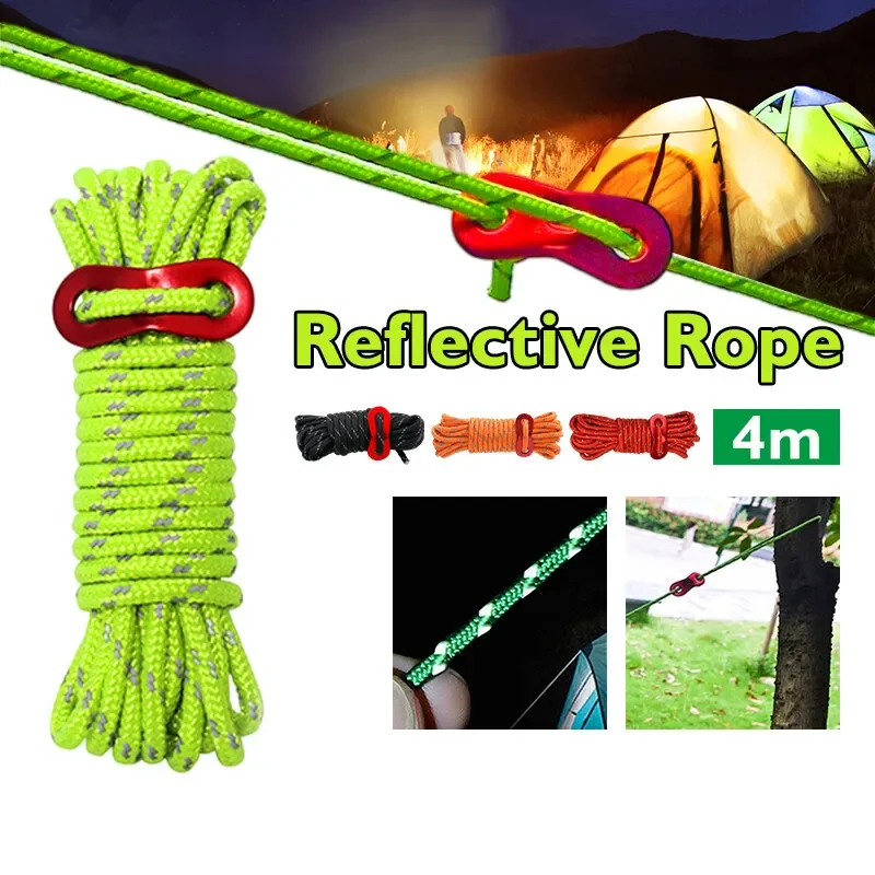 4M12-Cores-Dia-4mm-Thick-Wind-Al-Alloy-Buckle-Ropes-for-Outdoor-Camping ...