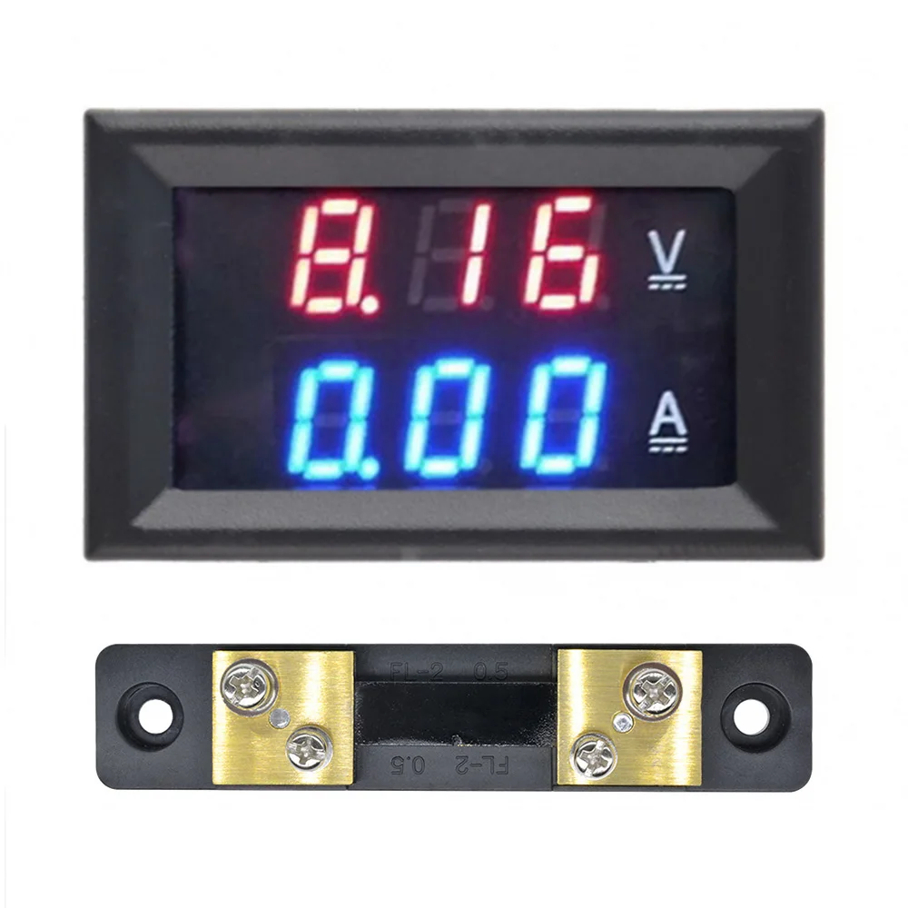 0-56-Mini-Digital-Volt-Ammeter-DC-100V-50A-Ampere-Volt-Meter-Module-LED ...