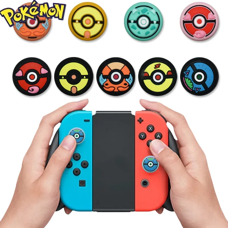 Pokemon-Pokeball-Thumb-Stick-Grip-Cap-para-Switch-Pro-cubierta-de ...