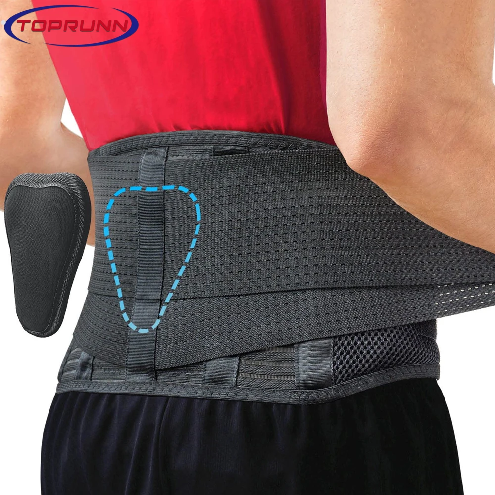 Cinturón de soporte Lumbar ajustable con almohadilla Lumbar, cinturón ...