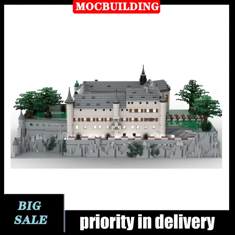 Moc-Stedelijk-Architectuur-Kasteel-Set-Model-Bouwsteen-Assemblage-Trein ...