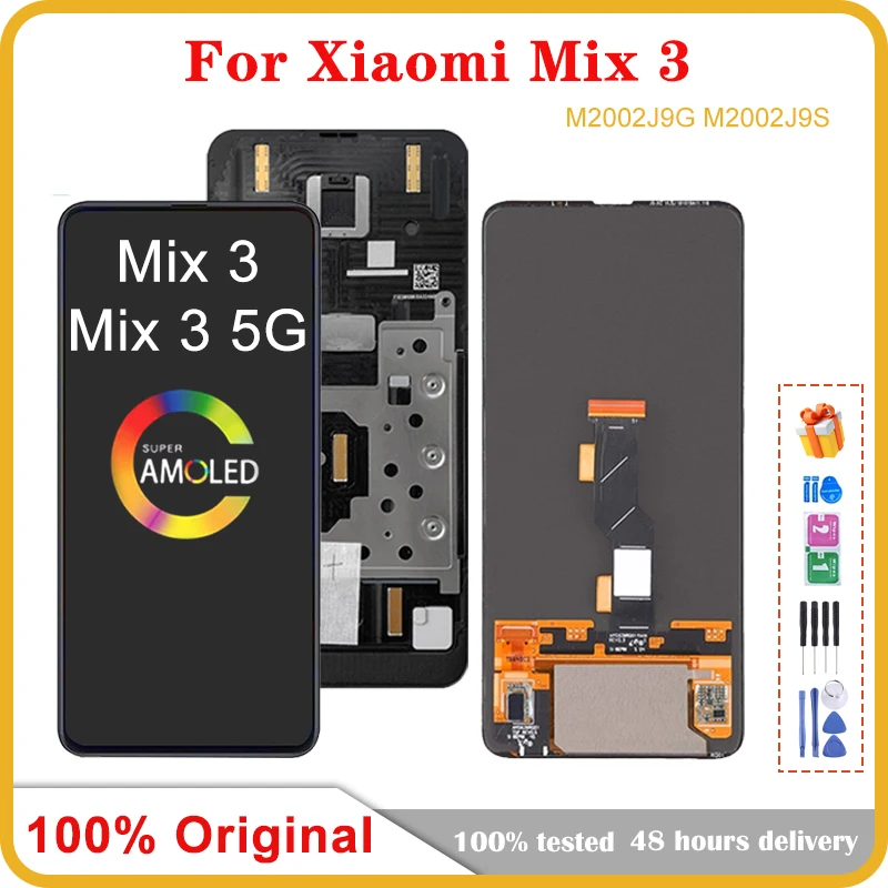 6.39"original Super Amoled For Xiaomi Mi Mix 3 Mix3 Lcd Display Touch ...