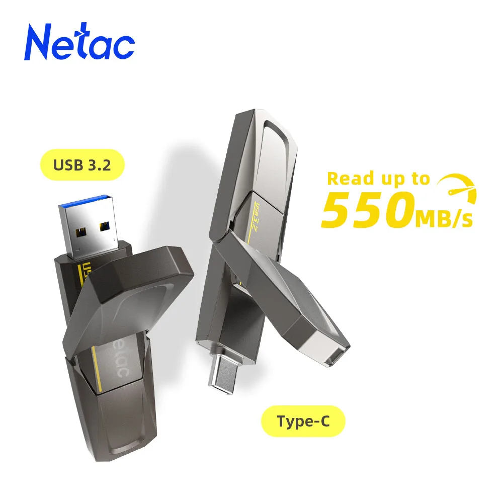 Netac-Pen-Drive-128gb-256gb-512gb-1tb-Ssd-Usb-3-2-Type-C-Usb-Flash ...