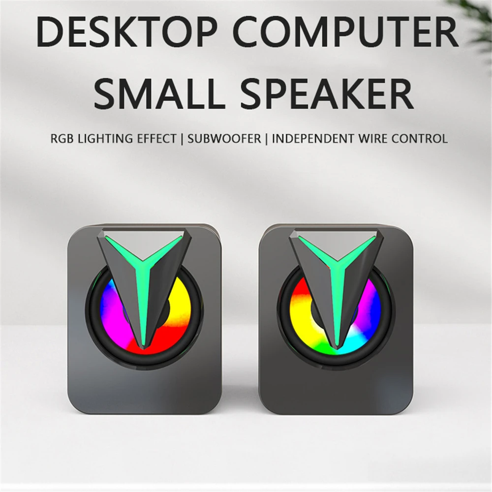 Pc Speakers Desktop Computer | Usb Led Computer Speakers | Rgb Computer ...