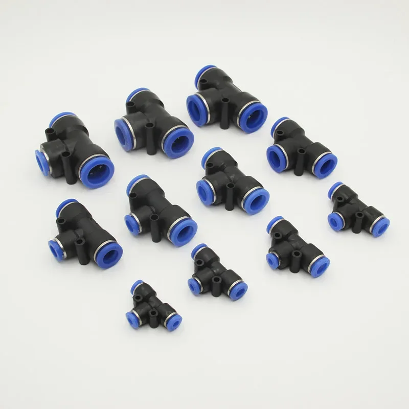 PE Air Connectors 4mm 6mm 8mm 10 12MM Pneumatic Fitting Quick Connect ...