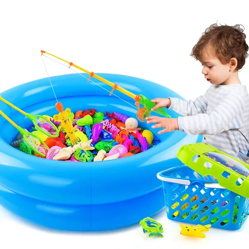 Kids-Fishing-Toy-Set-Play-Water-Toys-for-Baby-Magnetic-Rod-and-Fish ...