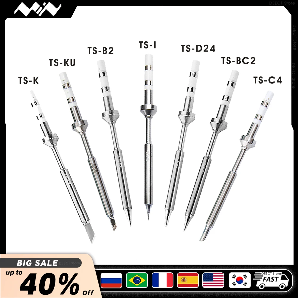 Original TS100 TS101 Soldering Iron Tips Replacement Various Models of ...