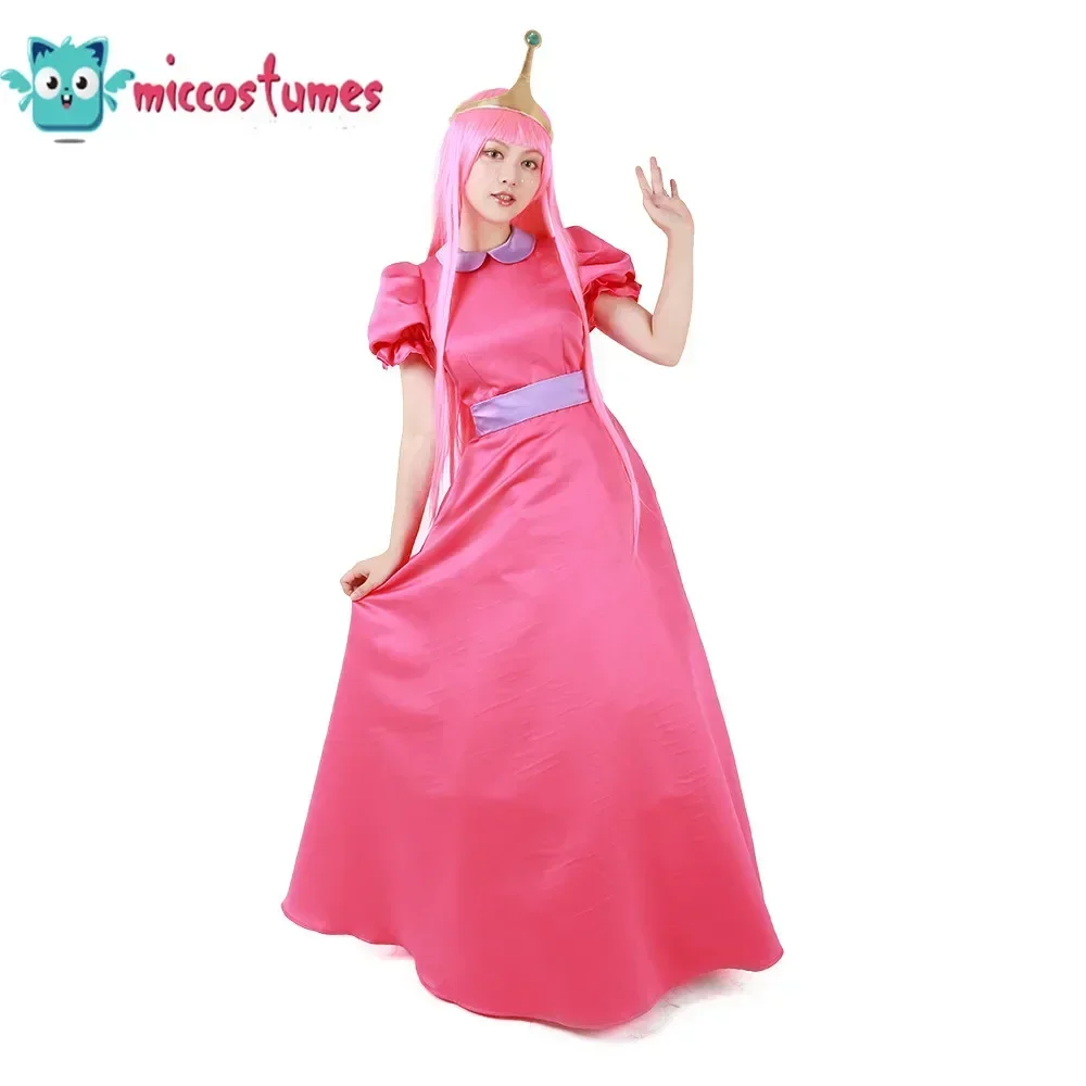 Miccostumes-Girl-s-Pink-Princess-Cosplay-Costume-with-Crown-for-Women ...