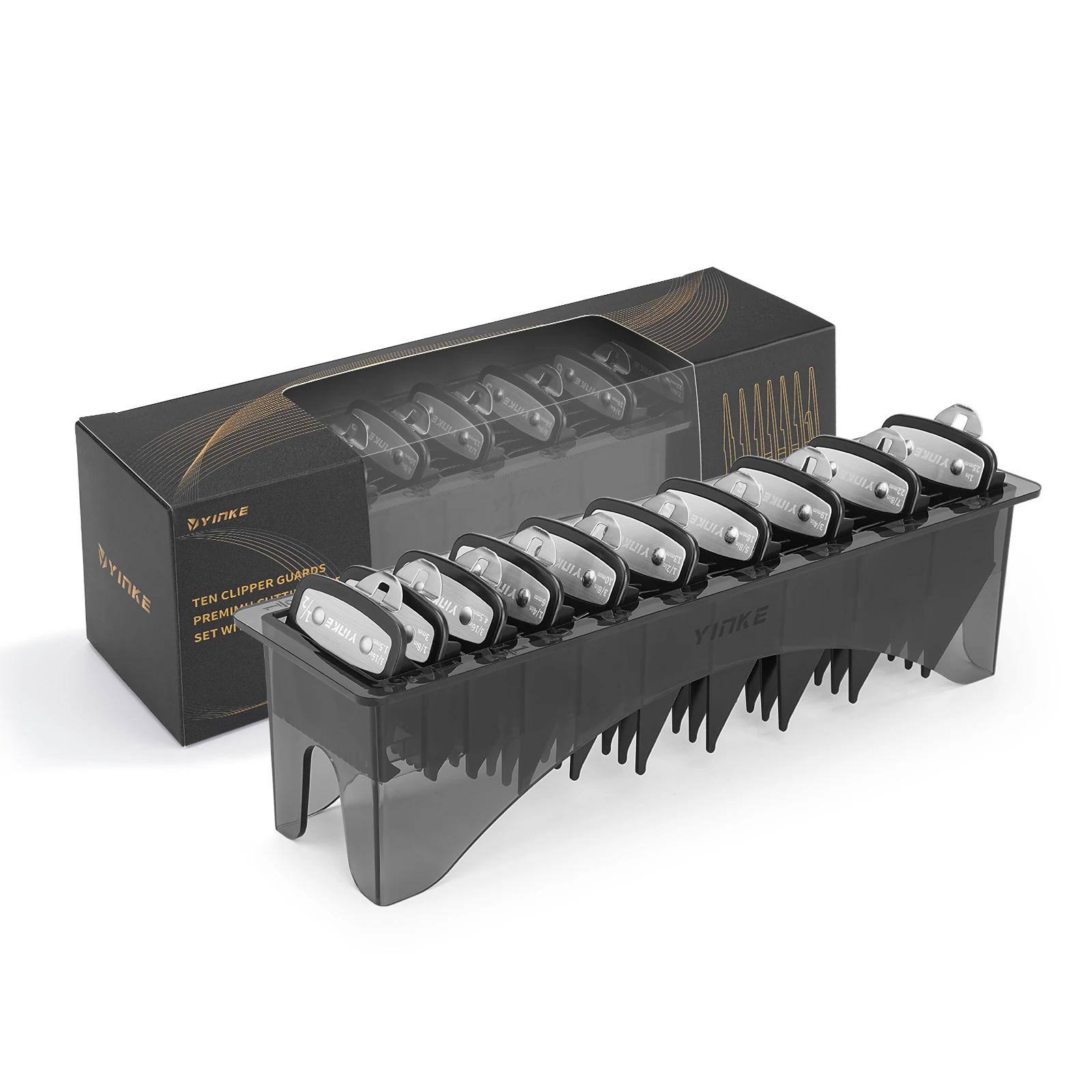 Yinke Clipper Guards Premium Kit For Wahl Clippers Trimmers With Metal ...