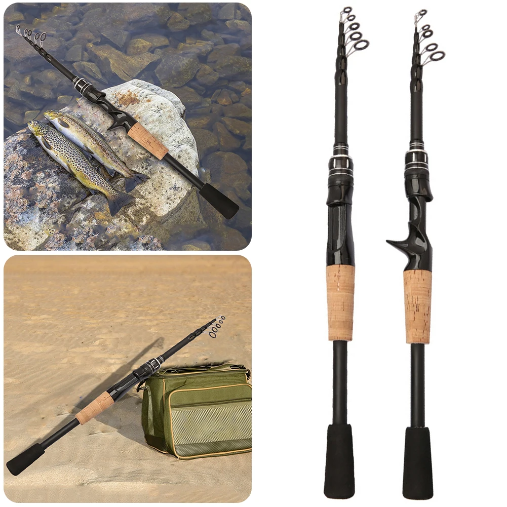 Collapsible-Fishing-Baitcasting-Rod-Lightweight-Fishing-Spinning-Pole ...