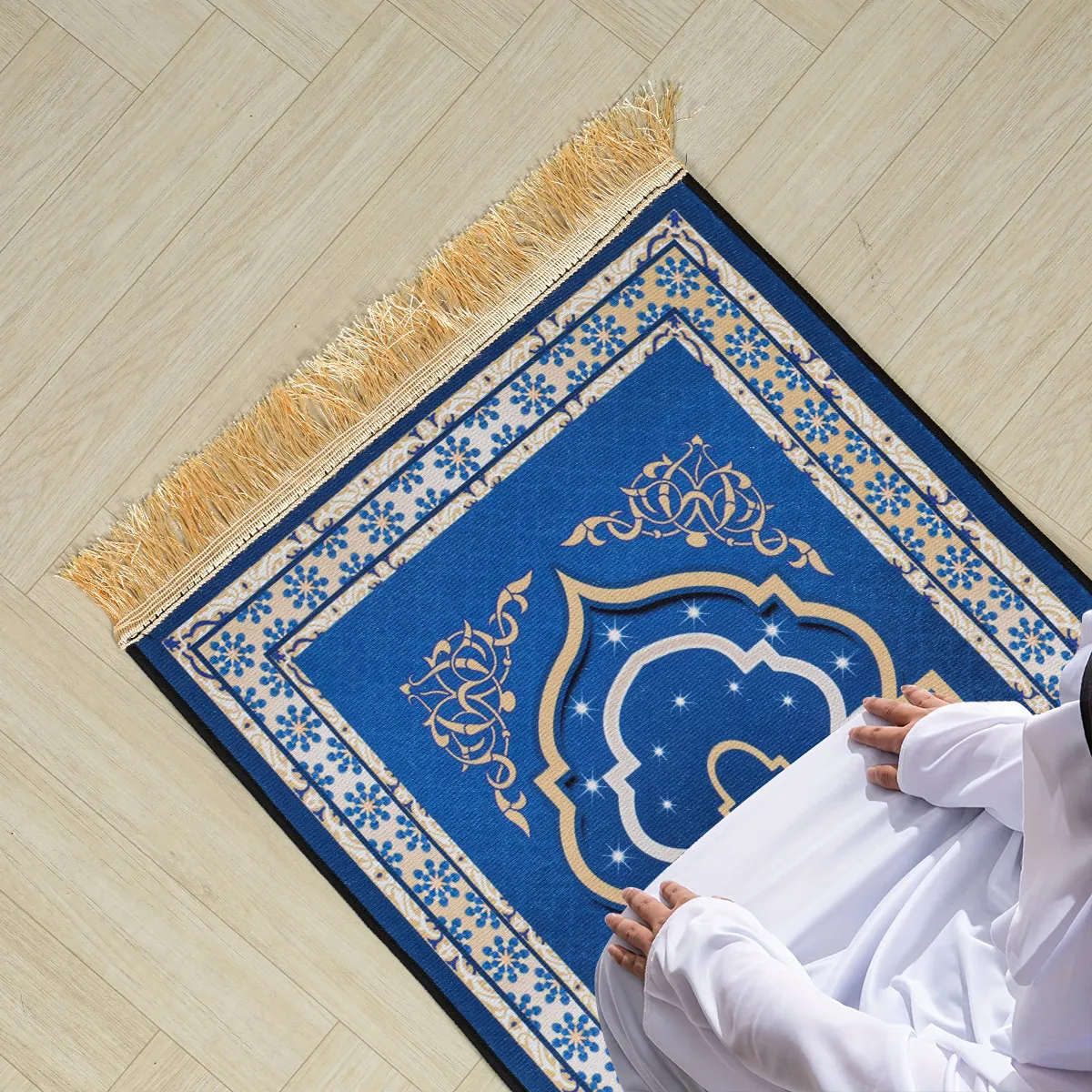 50-80cm-Islamic-Muslim-Soft-Prayer-Mat-with-Tassels-Portable-Travel ...
