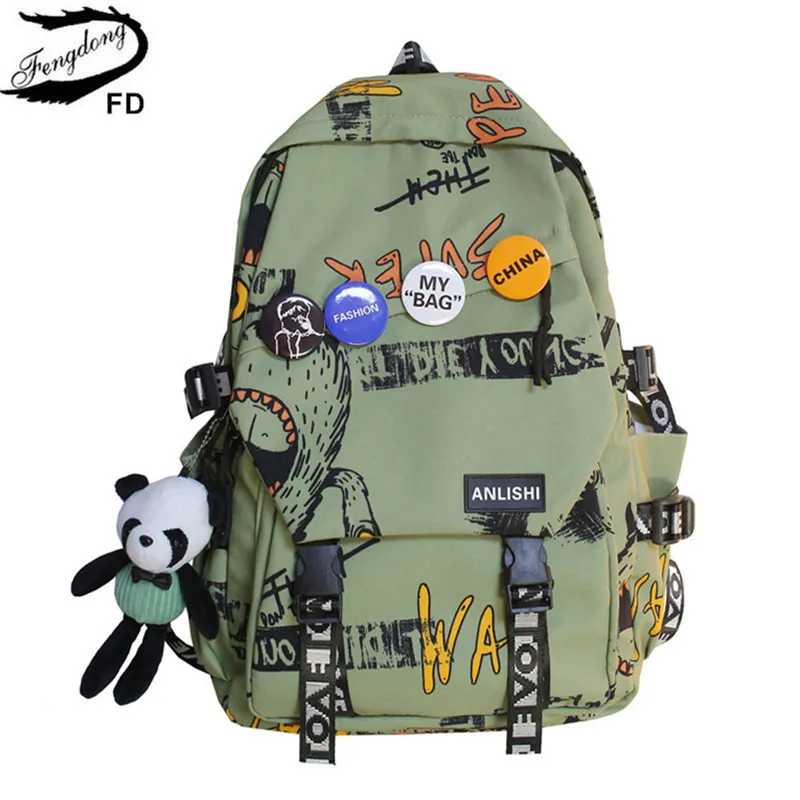 Fengdong-school-backpack-for-teenage-boys-cool-school-bag-college ...