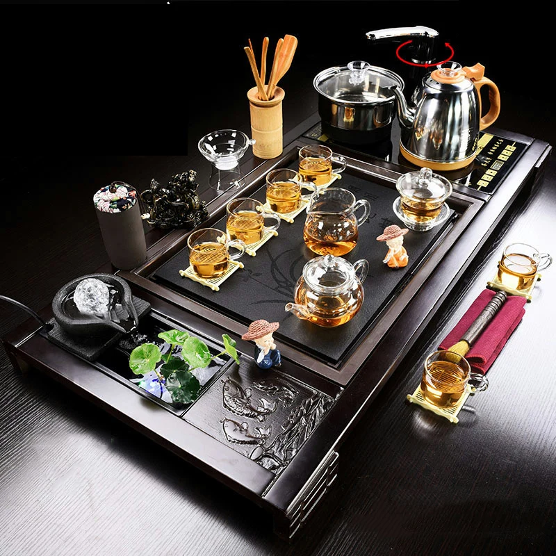 Chinese Green Tea Set Ceremony Kung Fu Infuser Purple Clay Kitchen Puer ...