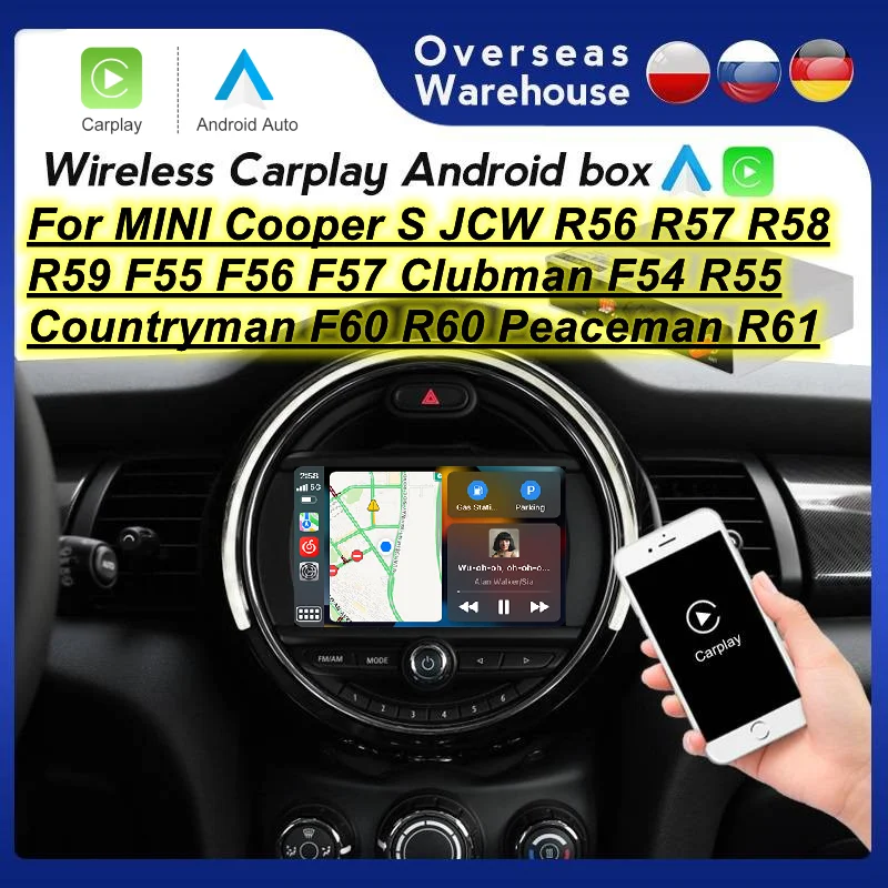 Wireless-Carplay-Module-Decorder-Box-For-BMW-MINI-Cooper-CIC-NBT-EVO ...
