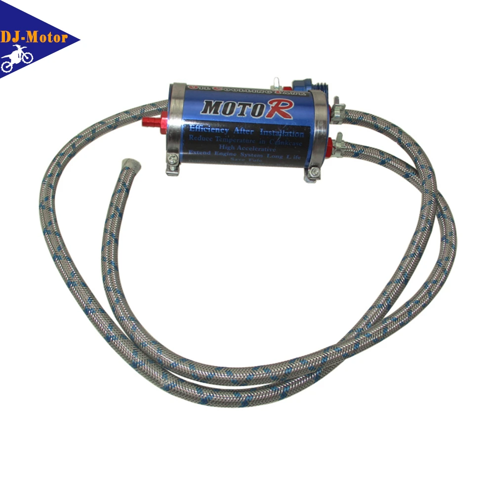 DJ Motor Motorcycle Oil Cooling Cooler Radiator For Scooter Mope ATV ...