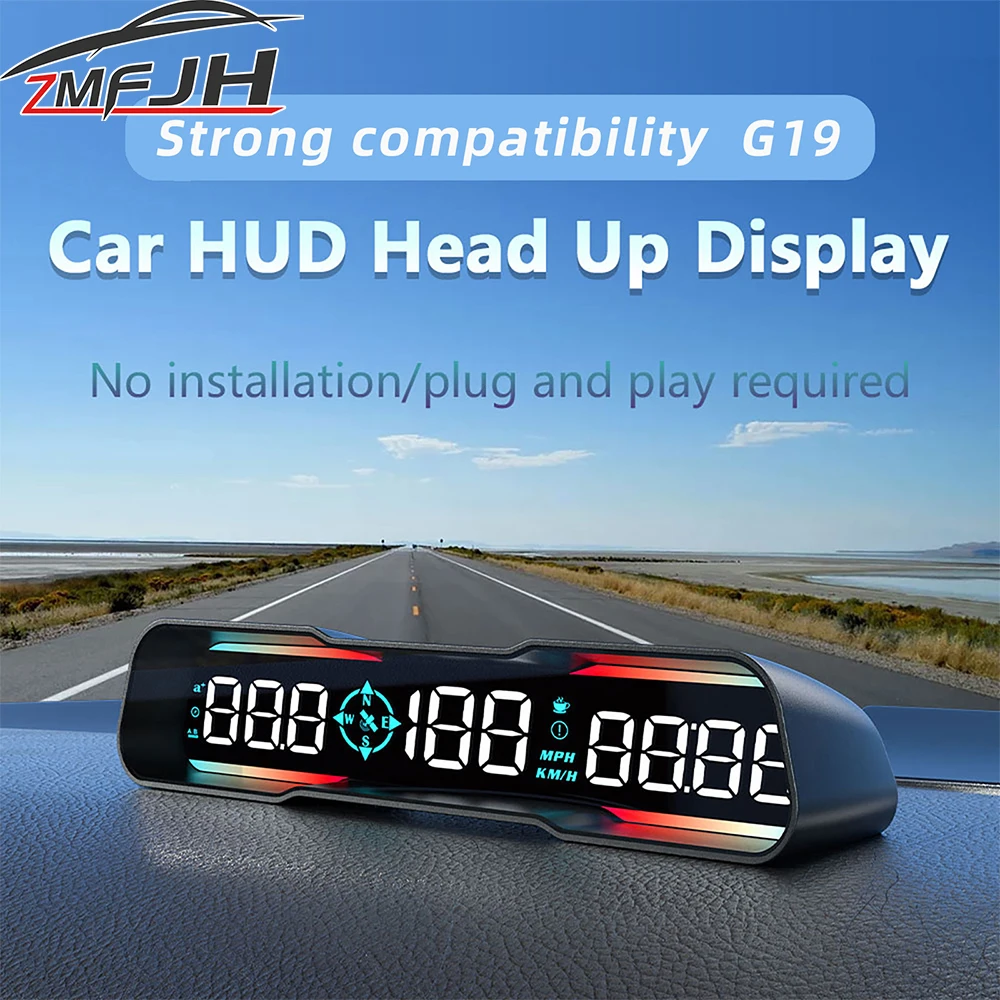 Car-GPS-Head-Up-Display-For-HUD-Digital-Speedometer-LCD-Display-Meter ...