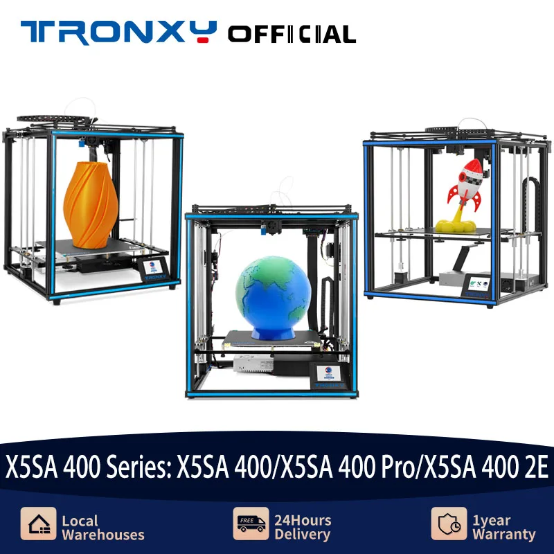 Tronxy-X5SA-400-Series-Pro-2E-FDM-3D-Printer-Upgrade-Large-Size-TPU-24V ...