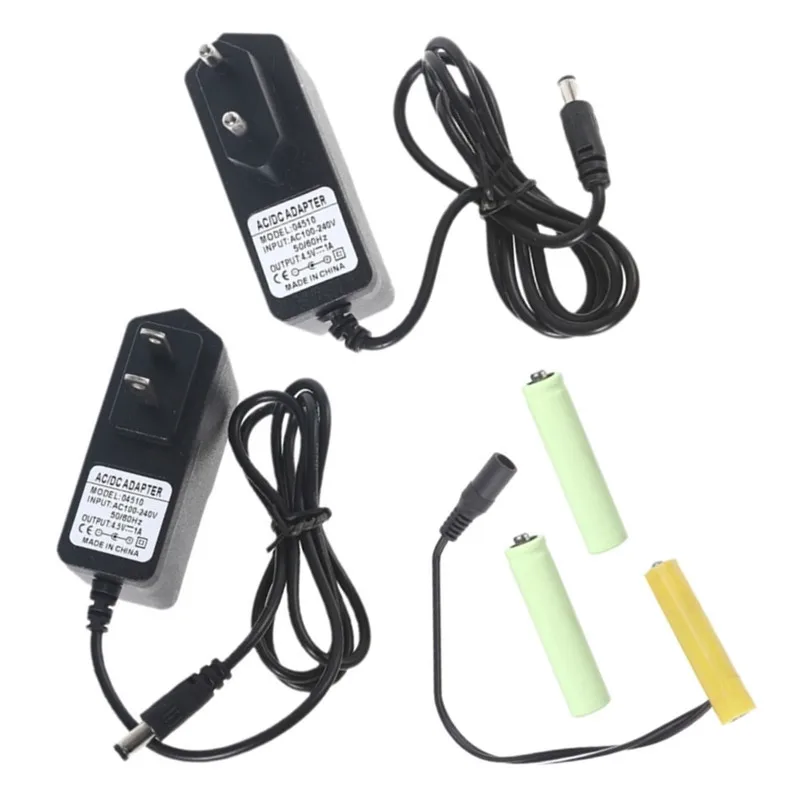 AA Dummy Batteries Power Supply Adapter Cable Eliminators Cord ...