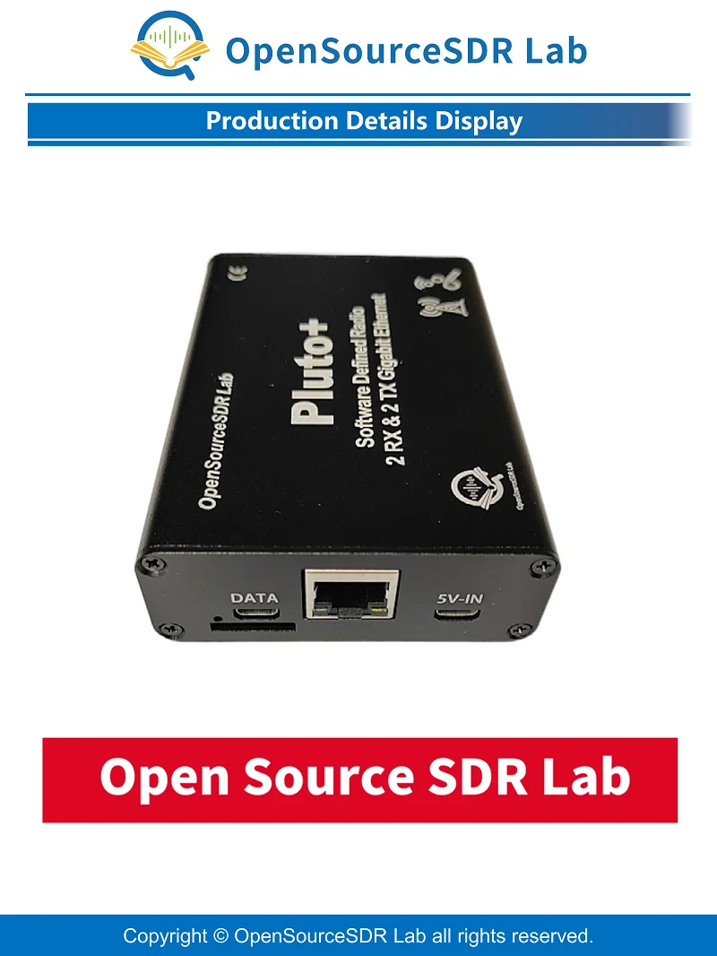OpenSourceSDR Lab PLUTO+ SDR AD9363 2T2R SDR 70MHz-6GHz Software Defined,Pluto SDR