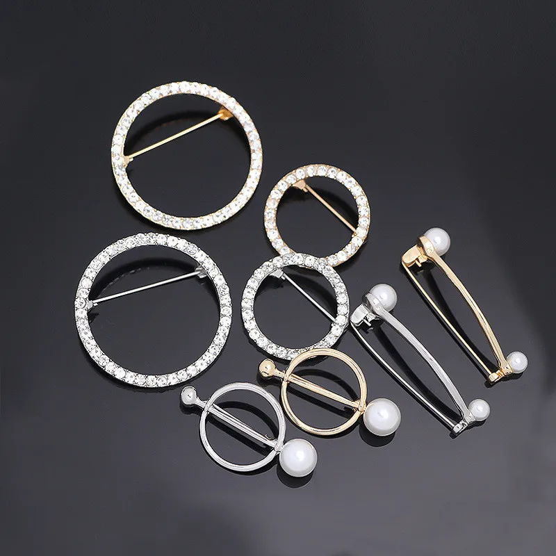 Rhinestone-Buckle-Pearl-Brooches-for-Women-Alloy-Simple-Heart-Round ...