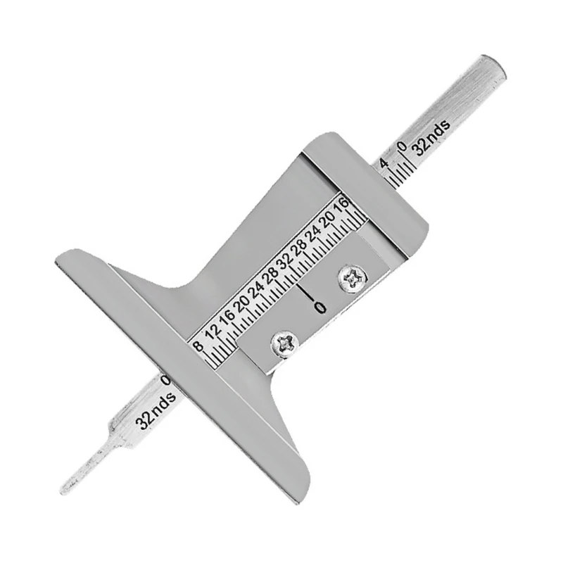 0 25mm Auto Car Wheel Tread Depthometer Depth Indicator Ruler Steel ...