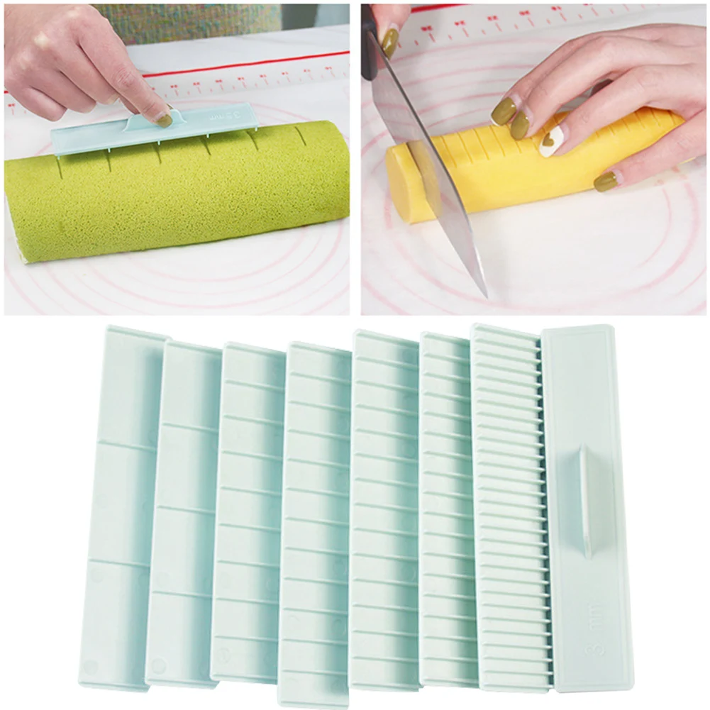 8pc-Biscuit-Cake-Rolling-Mold-ABS-Pastic-Graduated-Scale-Balance-Ruler ...