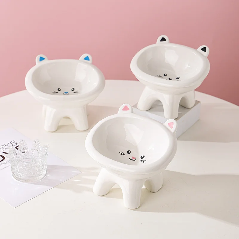 Pet-Products-Cat-Bowl-Ceramic-Anti-Knock-Large-Caliber-cat-feeders-And ...