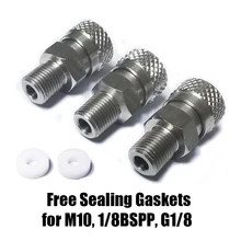 HPA Quick Disconnect Male Female Adaptor 8mm Fill Nipple High Pressure ...