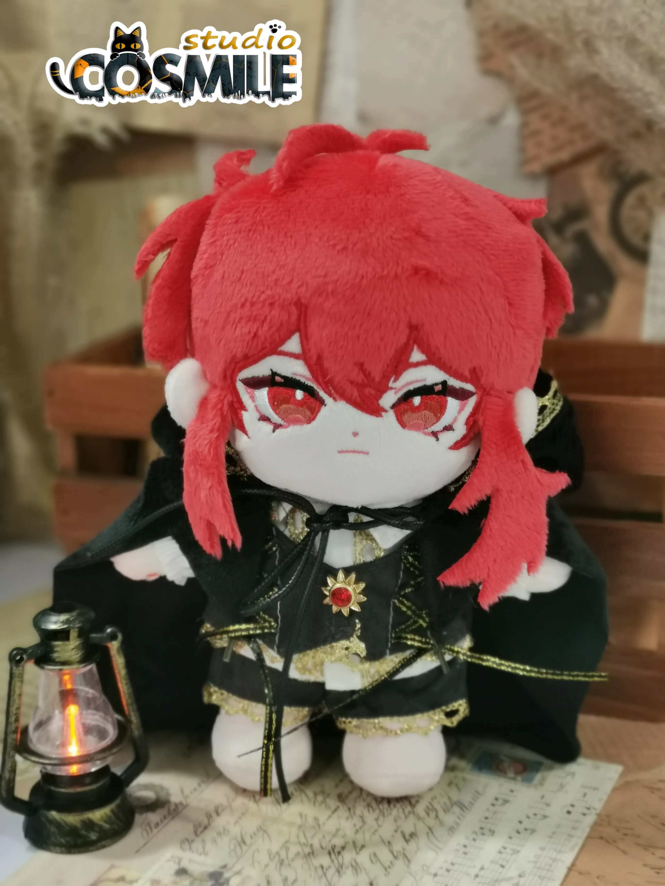 Available Genshin Impact Diluc Dress Up Plushie Stuffed Toy 20cm Plush ...